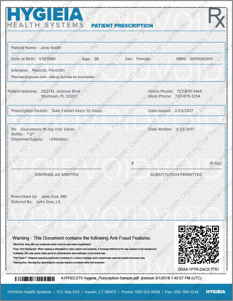 Plain Paper Prescription Printing Saves 50% over Preprinted Stock